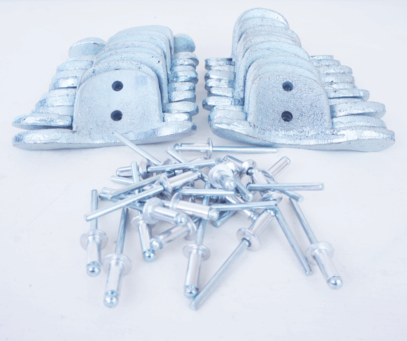 Zinc Plated Pressed 76mm endlocks - 10 pairs for Roller Shutter ...