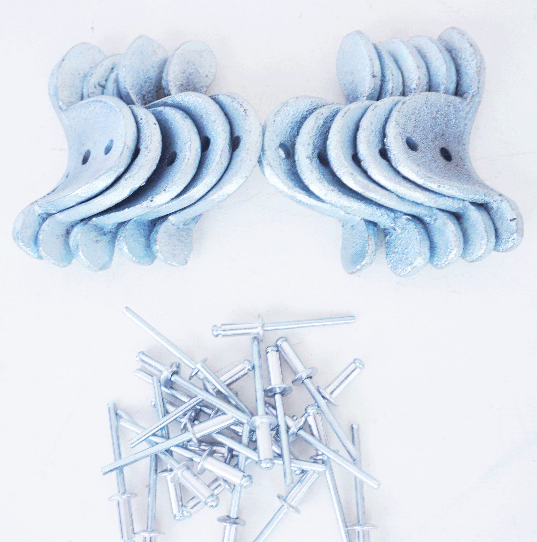 Zinc Plated Pressed 76mm endlocks - 10 pairs for Roller Shutter ...