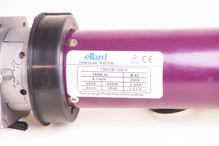 Ellard Tubular Motor 92 Series 230NM 300NM with Manual Override ...