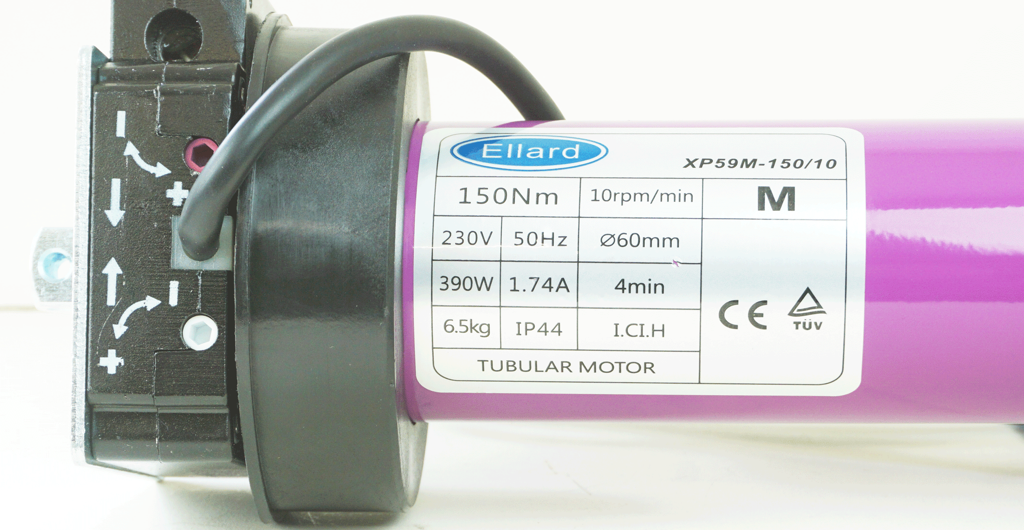 Ellard Tubular Motor 59 Series 150NM with Manual Override ...