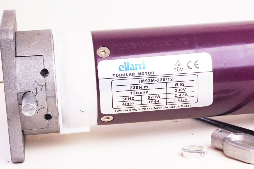 Ellard Tubular Motor 92 Series 230NM 300NM with Manual Override ...