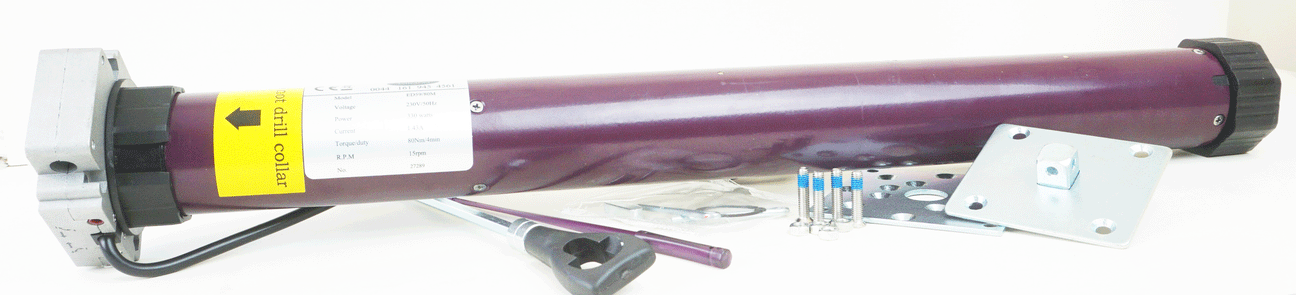 Ellard Tubular Motor 59 Series 80NM 100NM 140NM with Manual Override ...