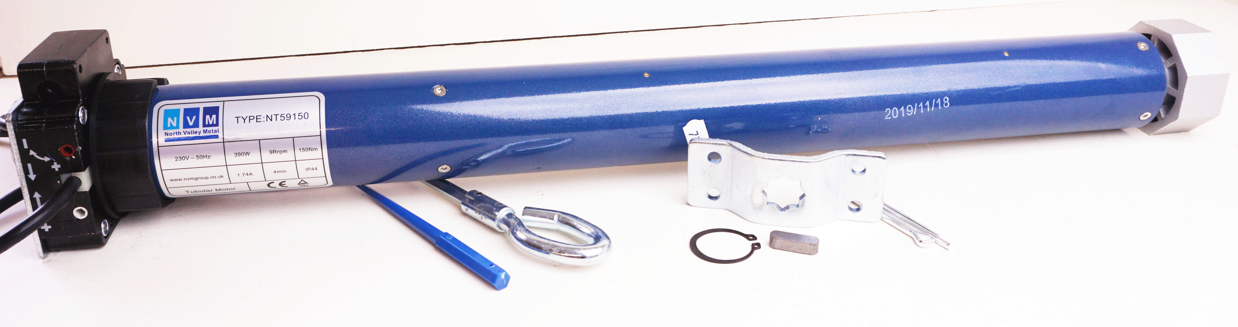 NVM Tubular Motor NT59 series 100NM 150NM with Manual Override ...